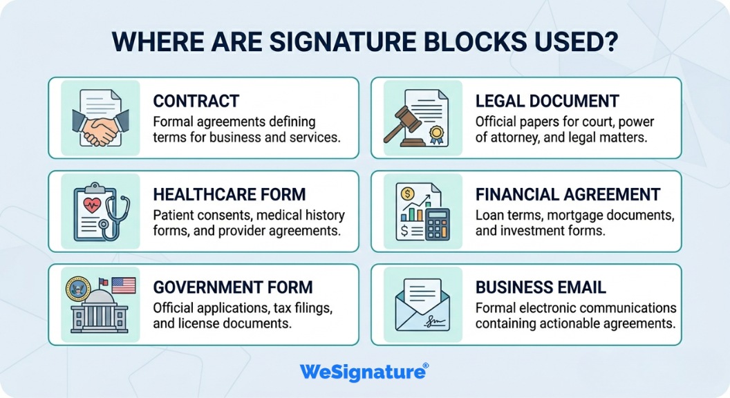 What Is a Signature Block? Purpose, Components & Types.